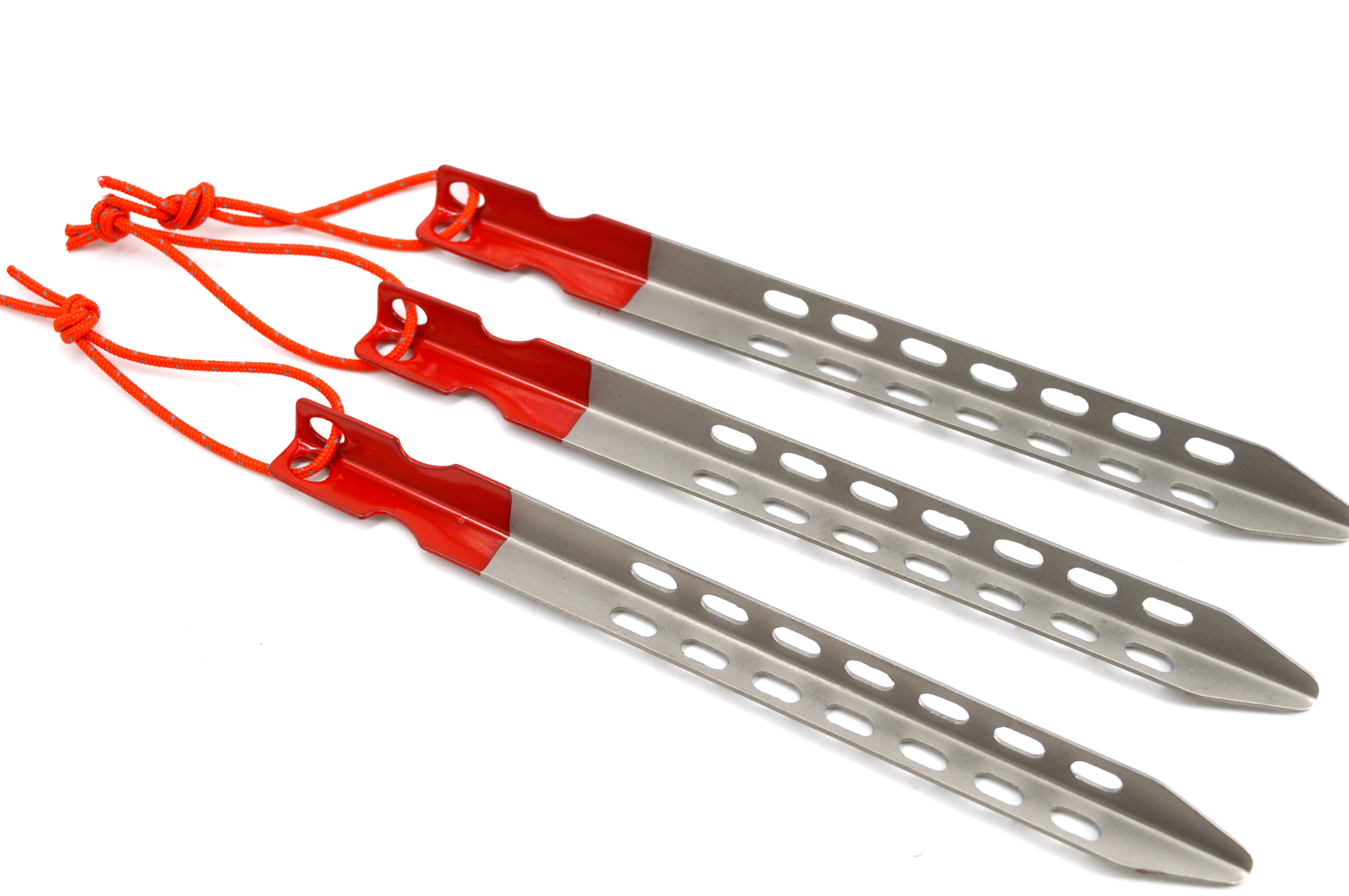 Factory Price Wholesale V Shaped Titanium Tent Pegs For Outdoor Camping ...