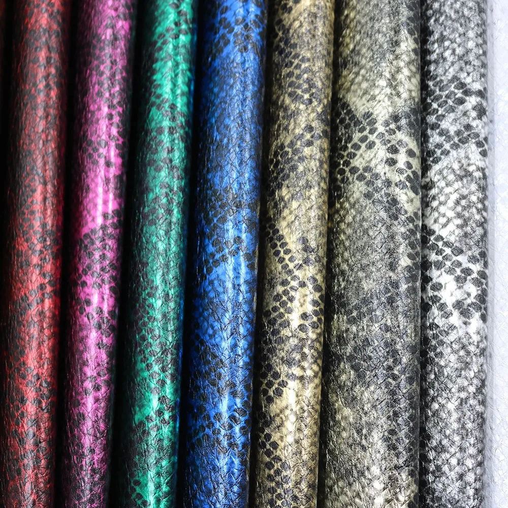 China 100% Snake Skin Synthetic Leather Pu Lining For Shoes - Buy Snake ...