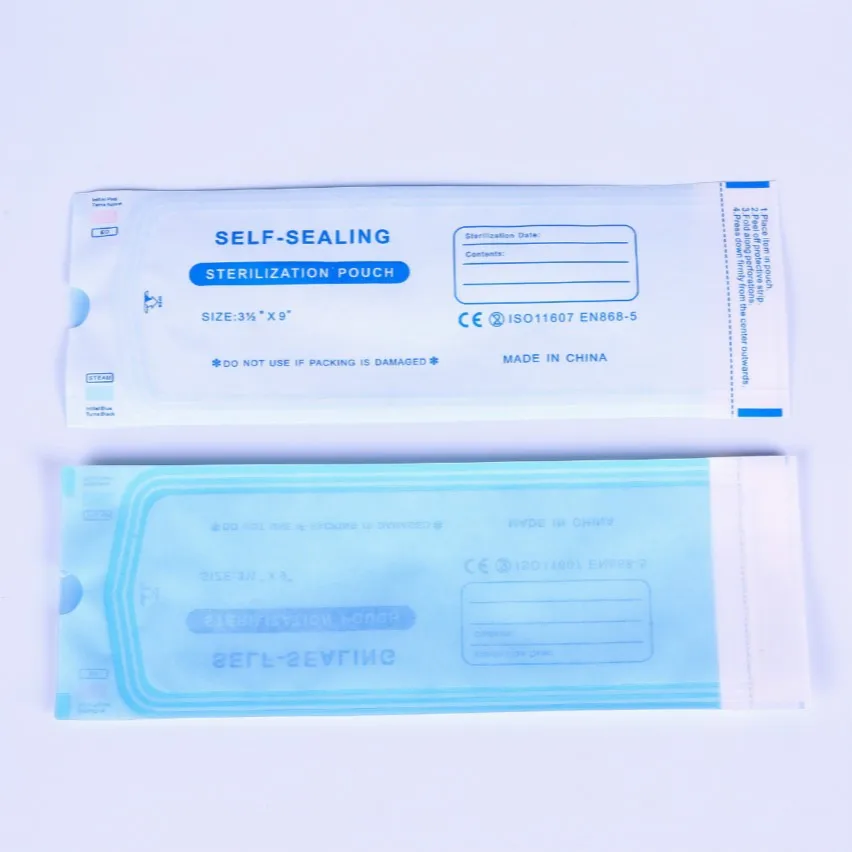 Color-coded Indicators Medical Self Sealing Sterile Pouches For ...