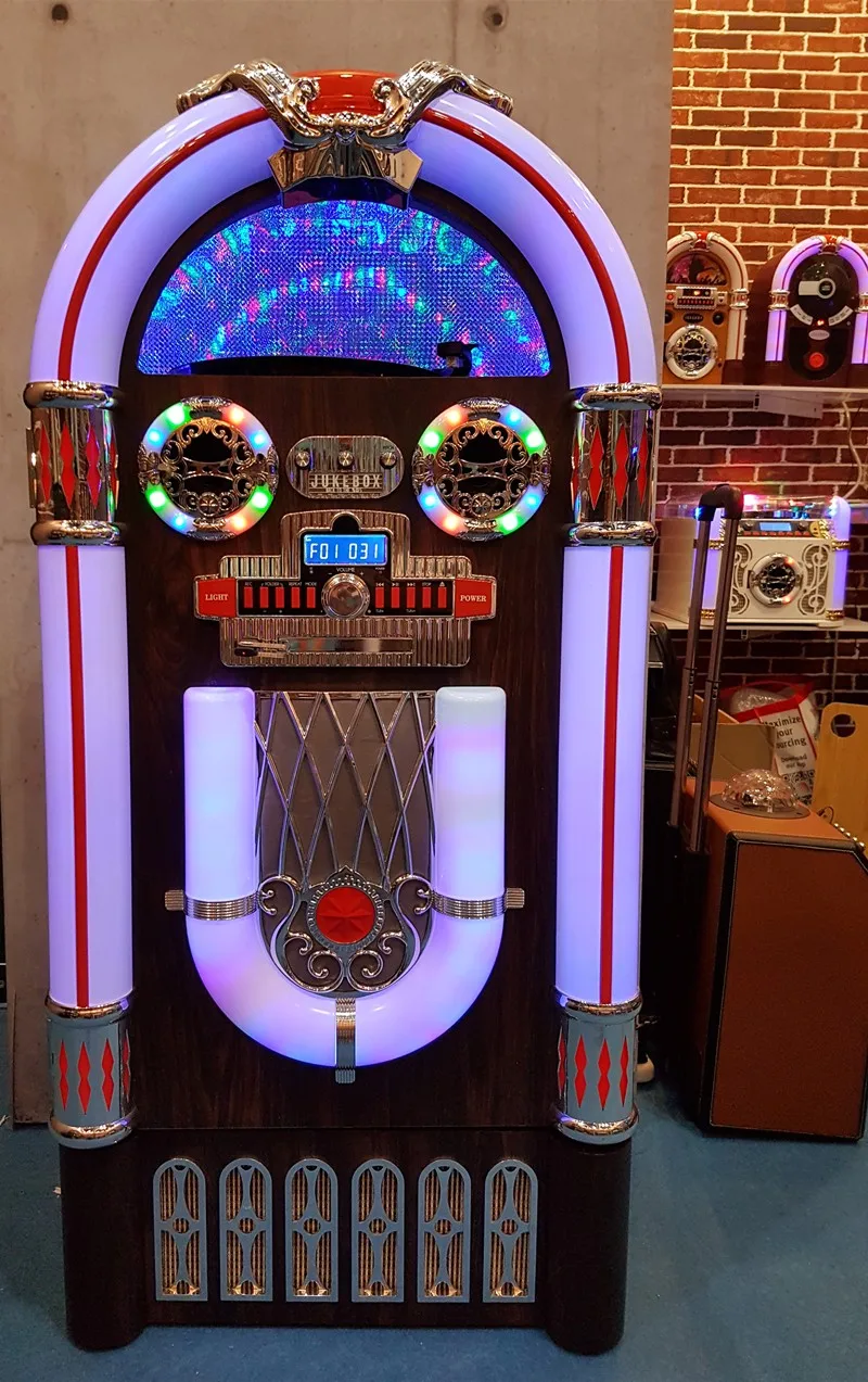 2018 Hot Selling Retro Jukebox - JYK RD017009 with 3 Speed Turntable