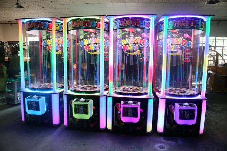 Arcade Amusement LED Bounce Space Jumping Ball Game Machine