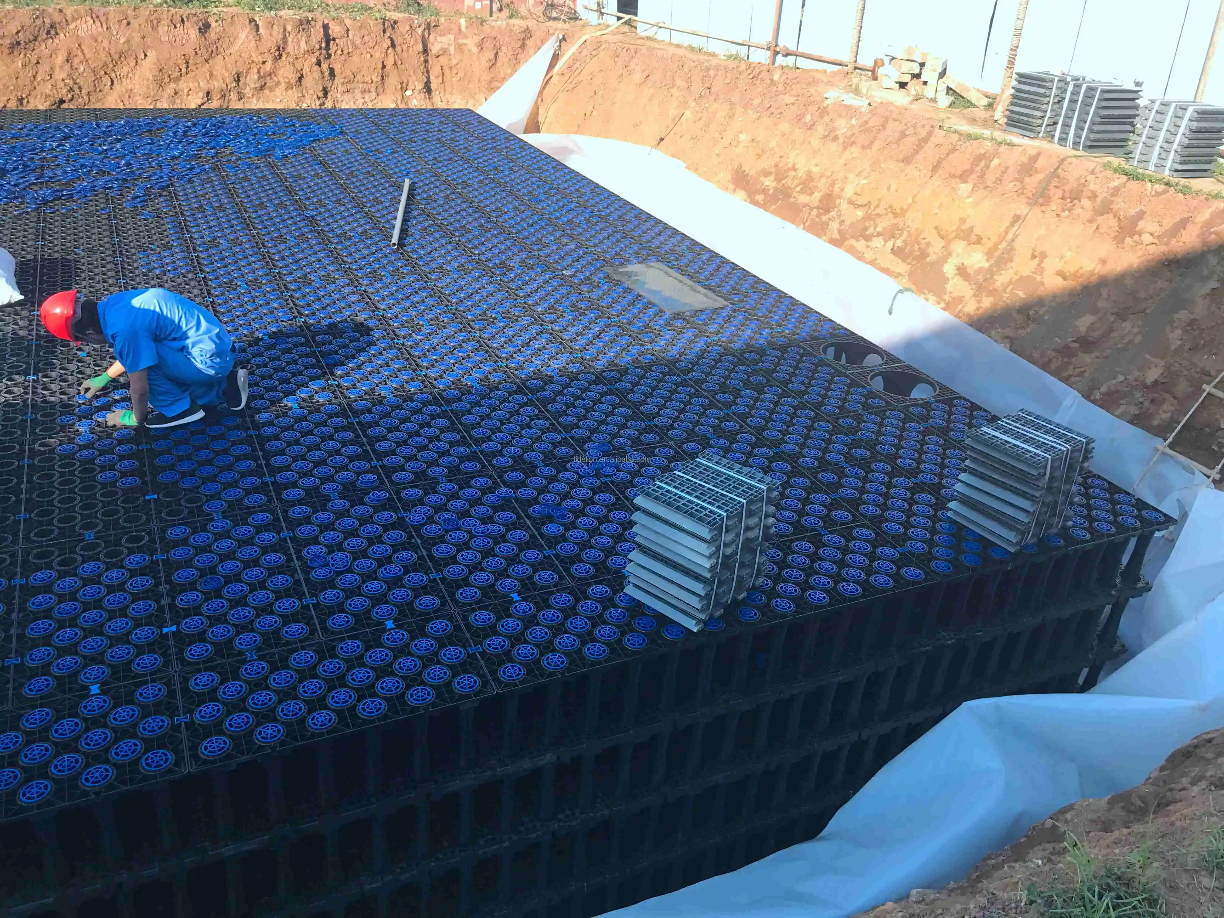 Plastic Storm Water Modular Storage Tank For Rainwater Harvesting ...