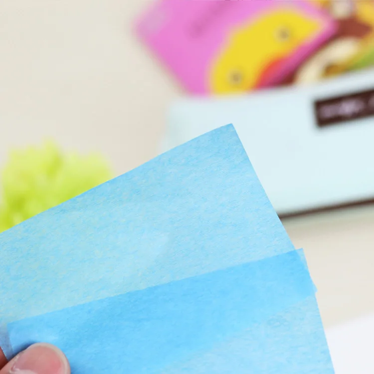 Personal Facial Tissue Absorbent Absorbing With Logo Printed Oil ...