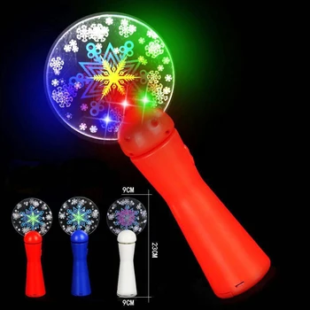 Led Light Up Plastic Spinning Wand Ball Stick For Xmas Kids Toys ...