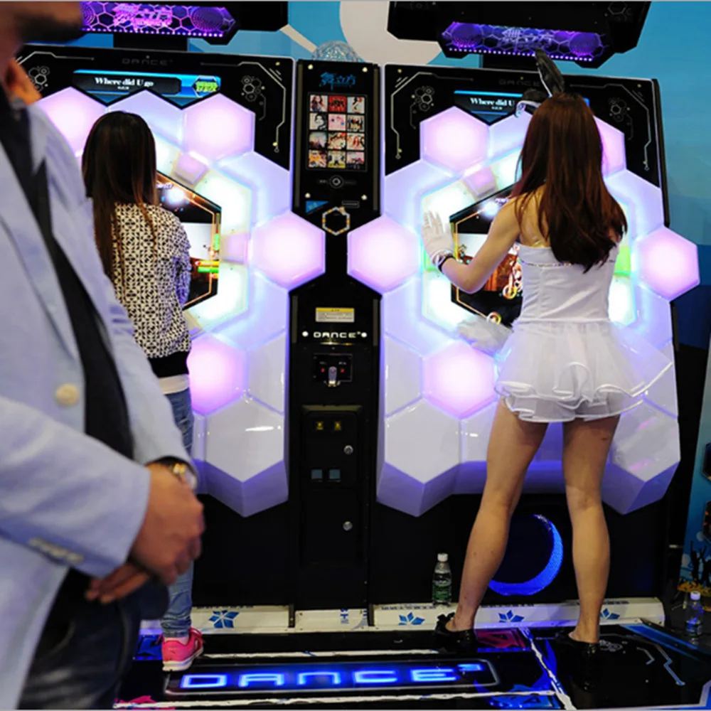 Coin Operated Dance Cube Video Dancing Game Machines
