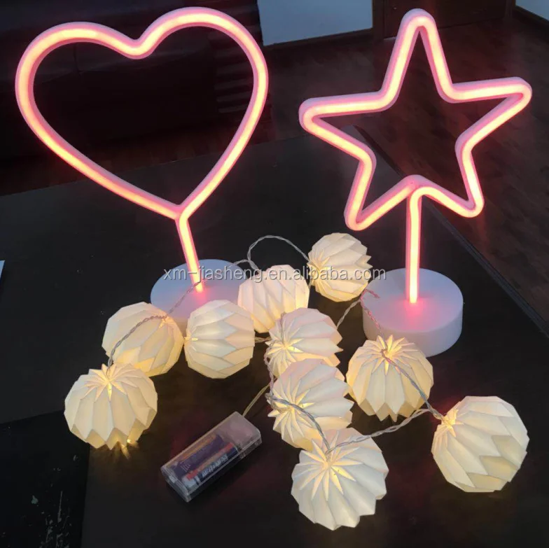 Battery Operated Origami Foldable Paper Lanterns for Festivals