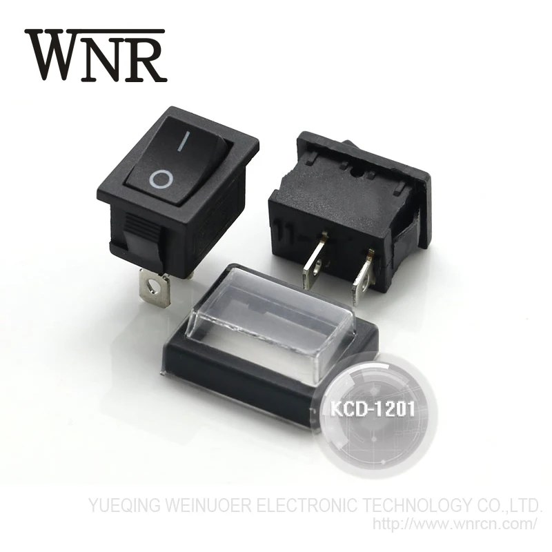 Wnre 2 Pin Kcd Push Button Switch Kcd-1201 Dc 12v Waterproof Rocker ...