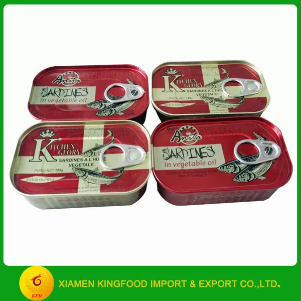 Canned Fish Pilchard In Oil 125g - Buy Canned Fish In Oil,Canned ...