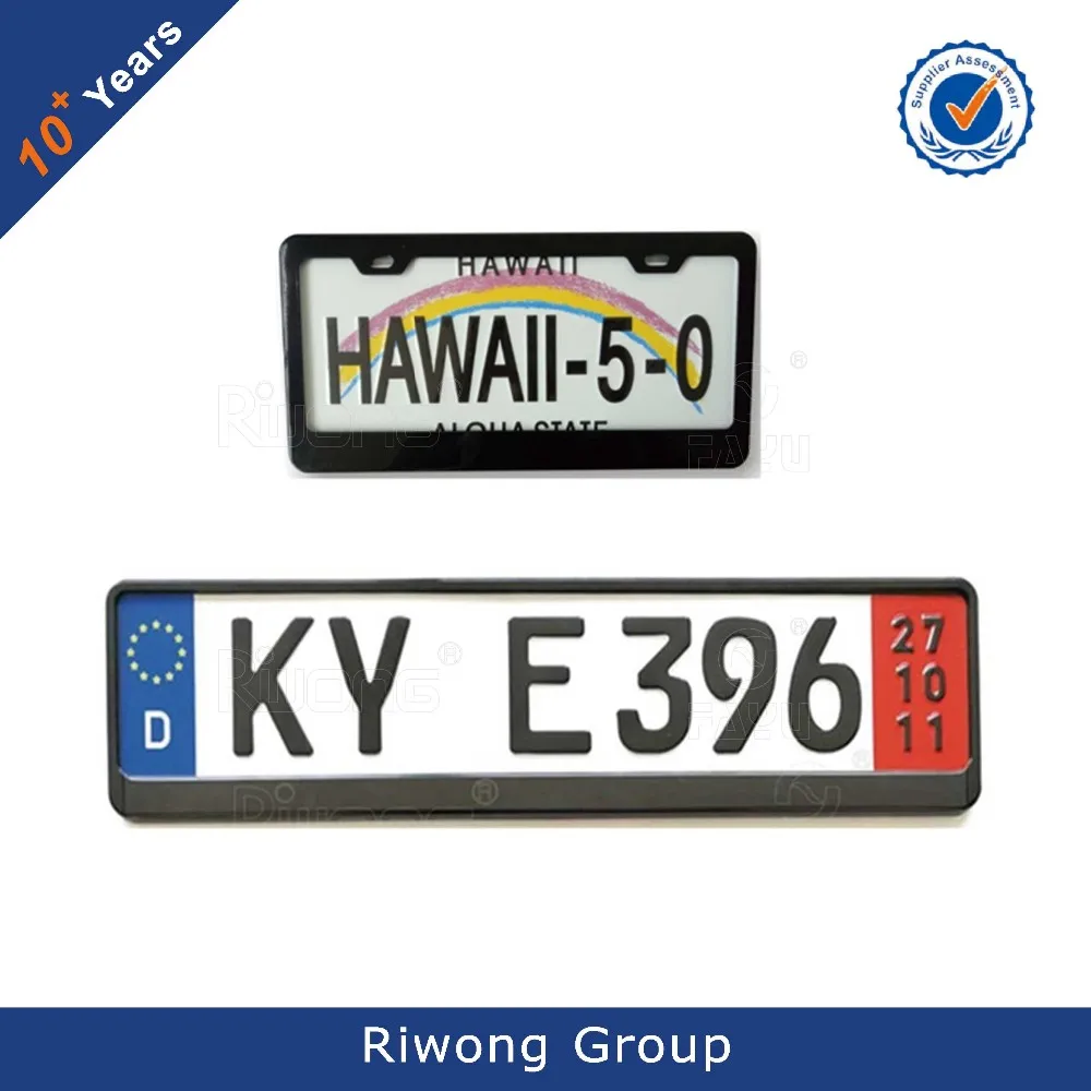 Blank European Car License Plate Frames With High Quality - Buy Blank ...
