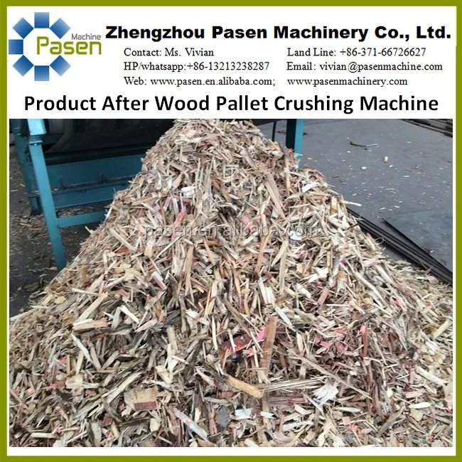 Wooden Pallet Smashing Machine To Remove The Nails And Crush The Wood ...