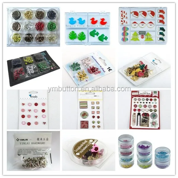 Diy Pattern Metal Brads Craft Scrapbooking Decorative Brads - Buy ...