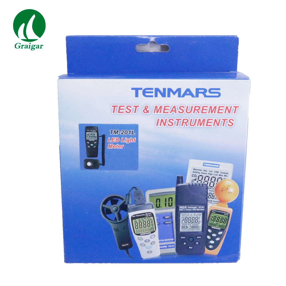 New Tenmars Tm-201l Digital Light Level Meter Lux Meter 3 Digits Lcd With Maximum Reading 1999 ...