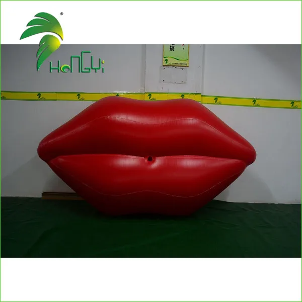 Red Sexy Custom Air Toy Models Giant Inflatable Lips with SPH