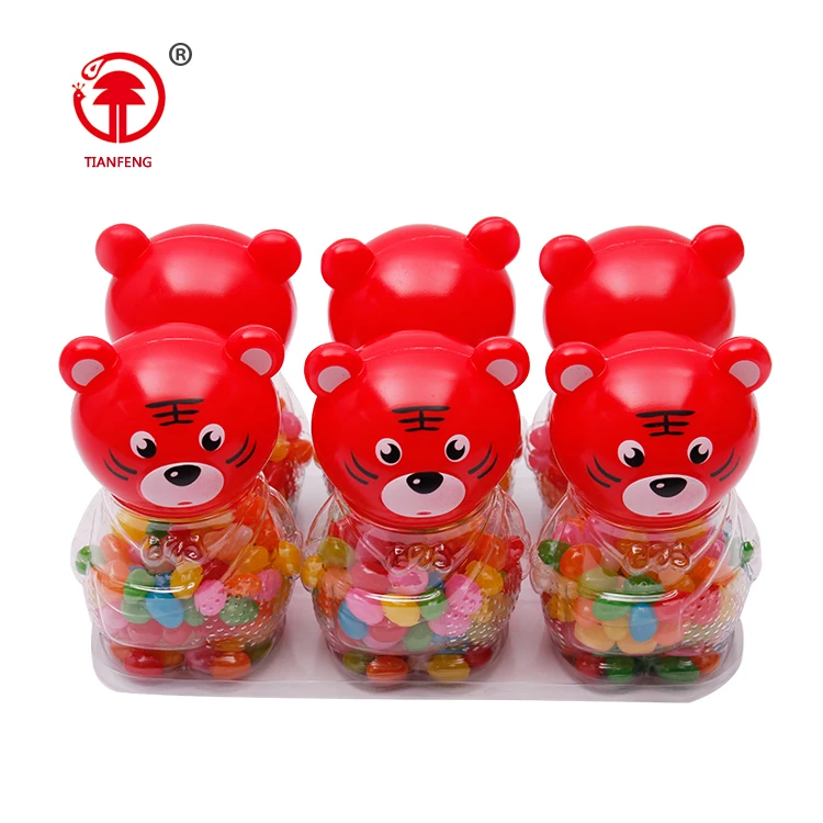 Promotional China Candies Jelly Beans Tiger Shaped Candy And Jelly Sweet Gummy Jelly Beans ...