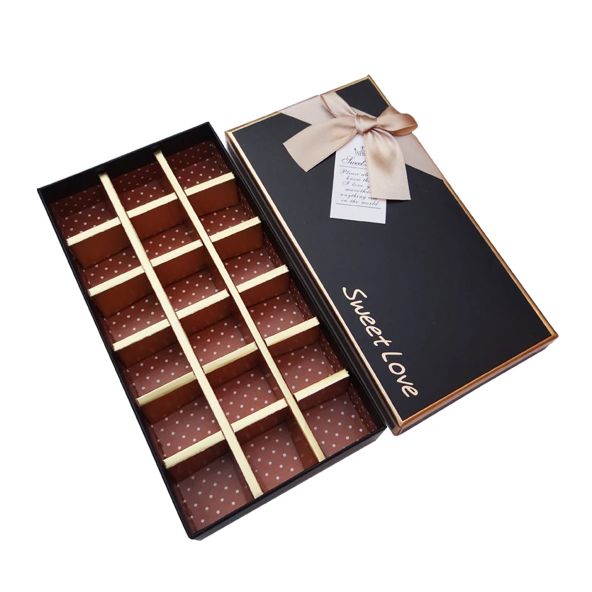 Sweet Paper Rigid Cardboard Chocolate Packaging Gift Box