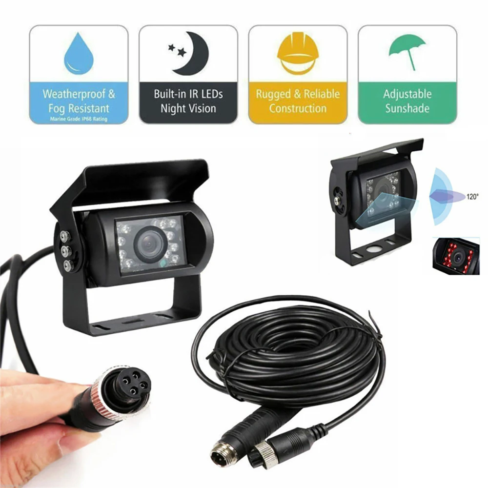 Podofo AHD Car Reversing Rear View Camera with Night Vision