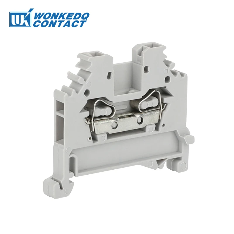 800V 24A Wago 280-101 Din Rail Mount 2-Conductor Through Terminal Block tillescenter Industrial ...
