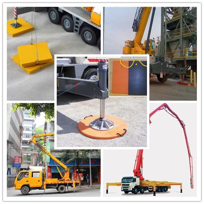 Heavy Duty Hmwpe Crane Outrigger Pad In Construction Site - Buy Hmwpe ...