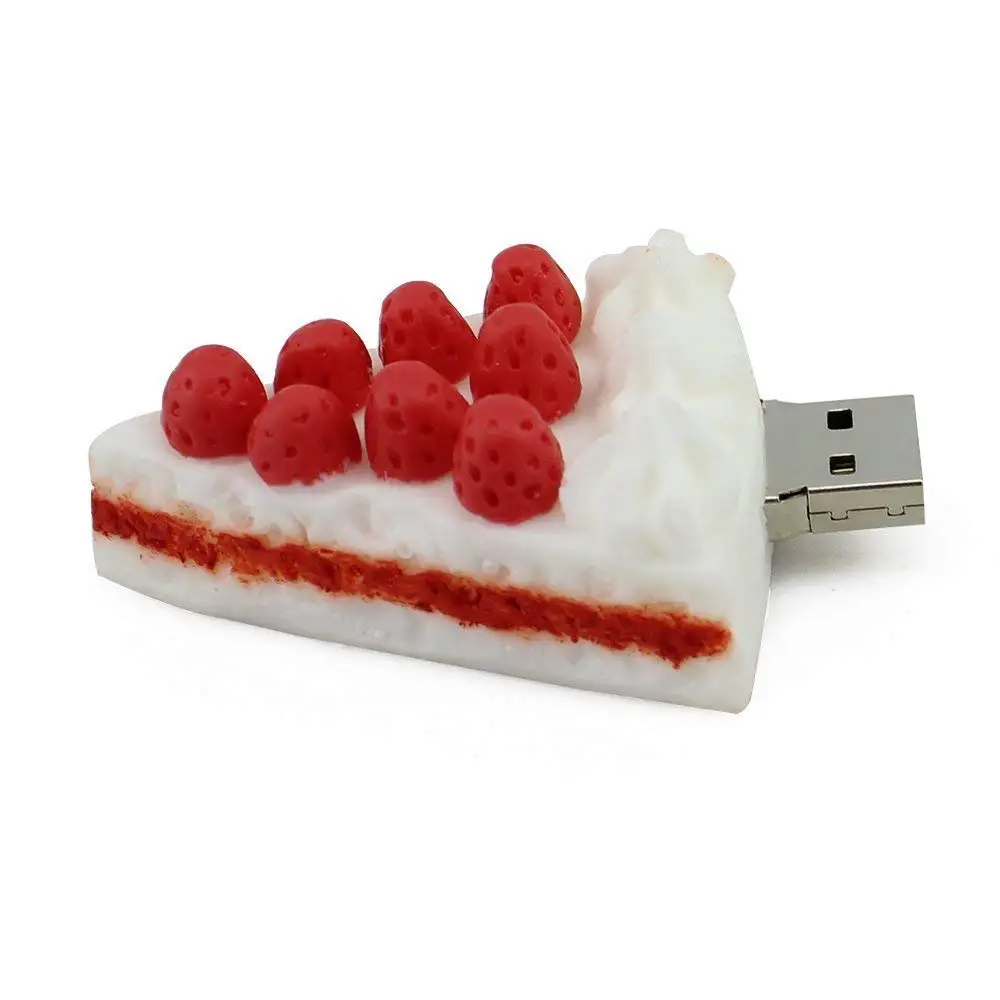8gb Usb 2.0 Flash Drive Cartoon Fruit Strawberry Cake Food Shape Thumb ...