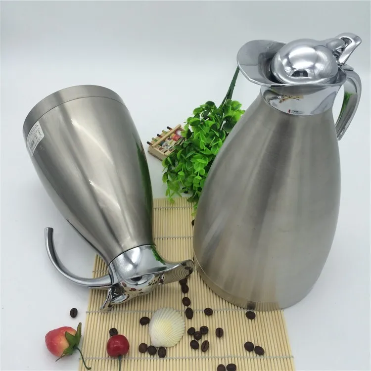 Coffee Kettle Stainless Steel Milk Jug Thermal Insulation Kettle Vacuum ...