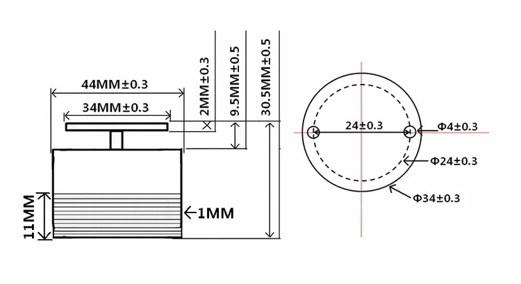 44MM Outdoor Sound Exciter Vibration Speaker Unit - Ilouder