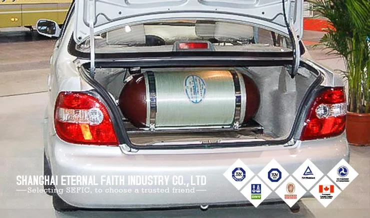 Type 2 Fiber Composite Cylinder CNG Bottle - 200L Capacity