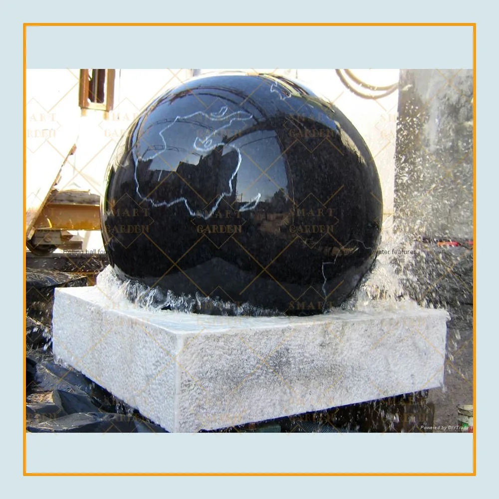 Large Outdoor Durable Garden Decorative Granite Floating Sphere Water ...