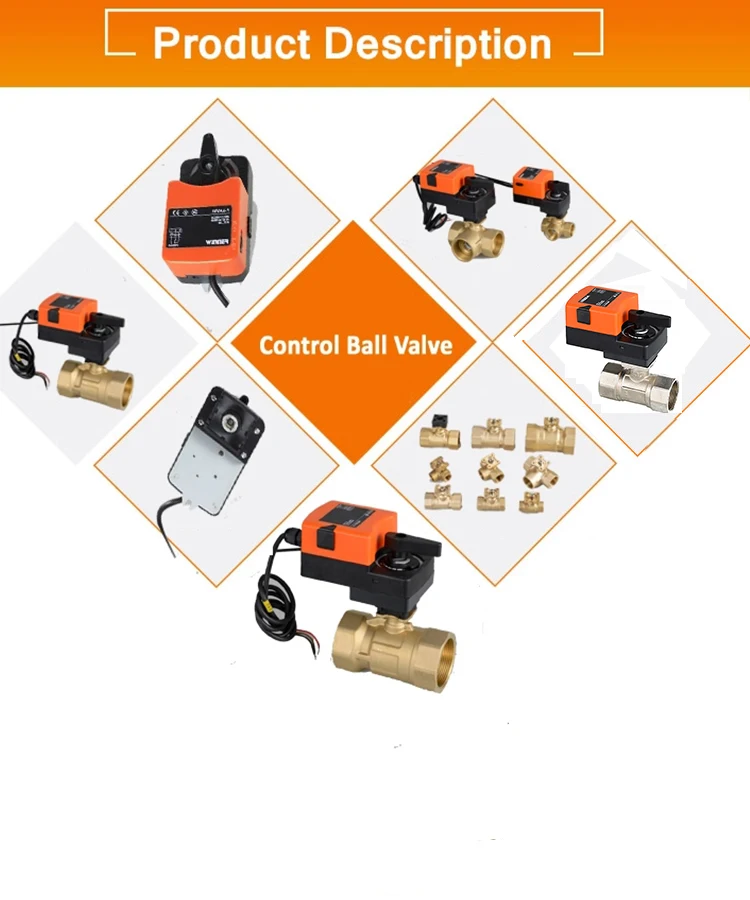 24vac Stepper Motor Modulating Valve Proportional Brass Ball Valve For ...