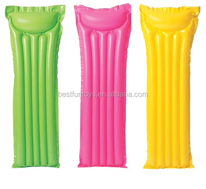 Cheap PVC Inflatable Lie Low Water Mattress Lilo Raft