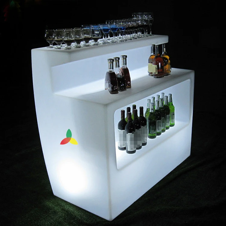 Indoor Bar Table/rgb Polyethylene Led Table/led Table Lights Wedding ...