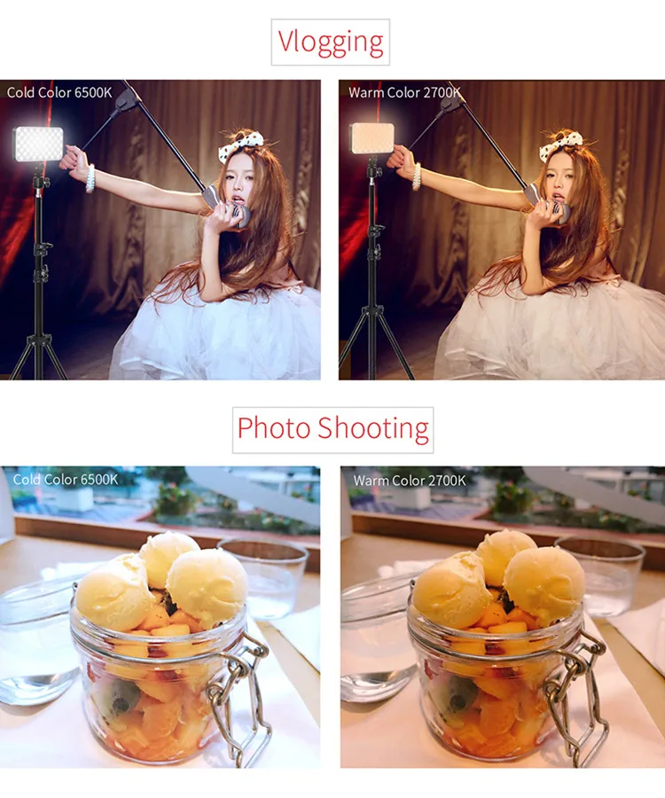 ORDRO 120 Pcs Diodes LED Light Camera Photography Photo Light for DSLR ...