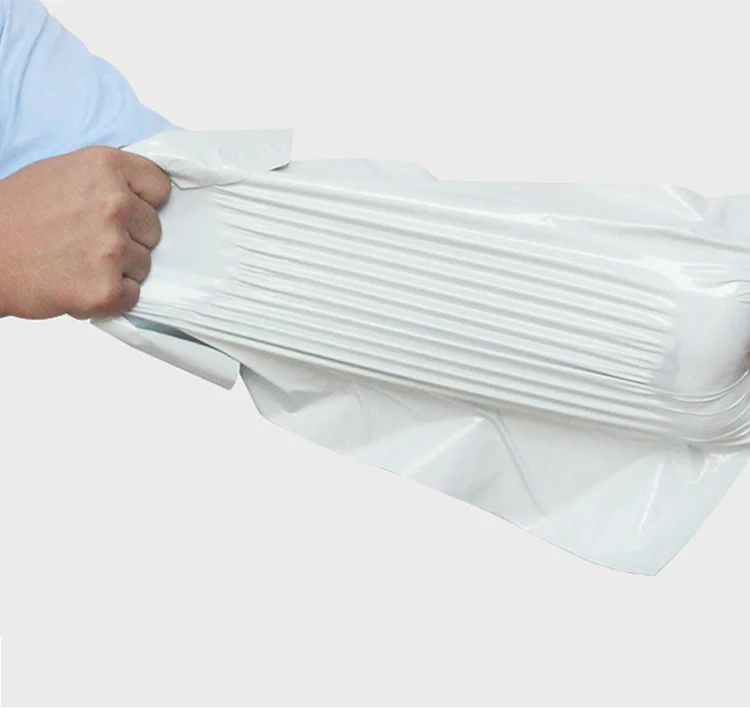 Custom Plastic Courier Bag with Transparent Pocket for Delivery ...