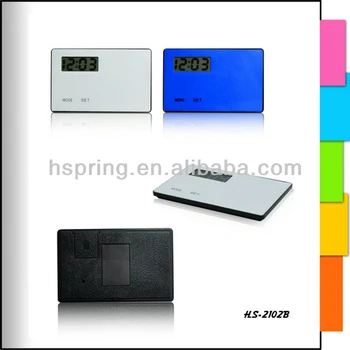 Credit Card Size Alarm Clock - Buy Credit Card Size Alarm Clock,Lcd ...