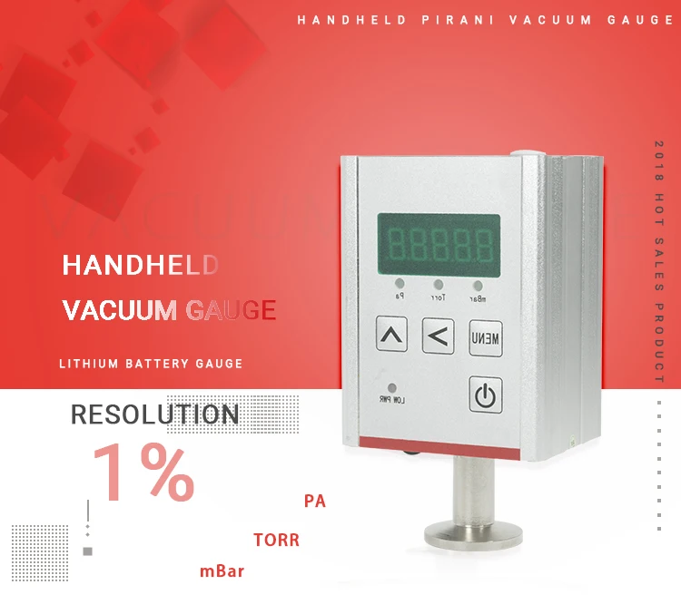 DN16 Handheld Digital Pirani Vacuum Gauge - Precision & Reliability