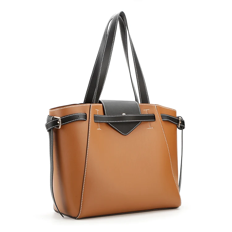 D-18015 Myanmar Factory Made PU Leather Tote Bag - Elegance