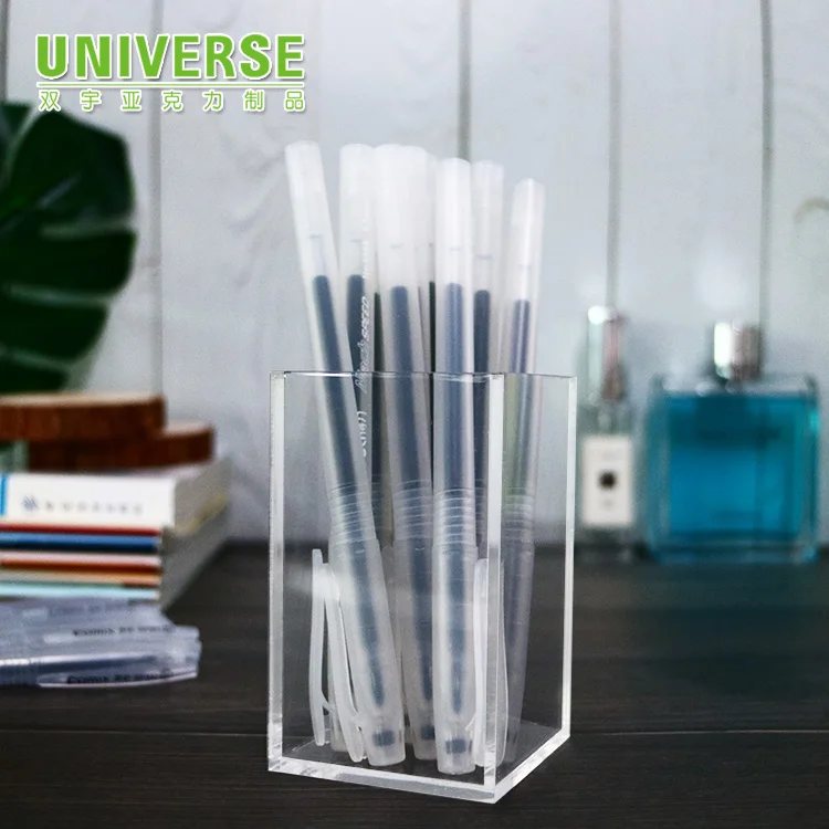 Universe High Quality Customized Clear Pencil Acrylic Pen Container ...