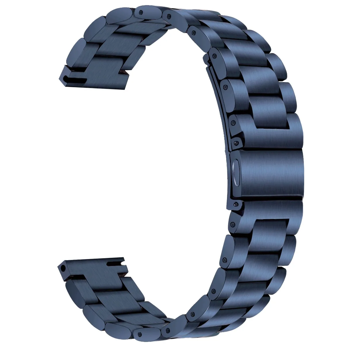Fashionable Stainless Steel Smart Links Watch Band 20mm Royal Blue ...