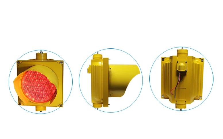 2 Aspects Yellow Housing Full Ball Led Traffic Light - Buy 200mm Yellow ...