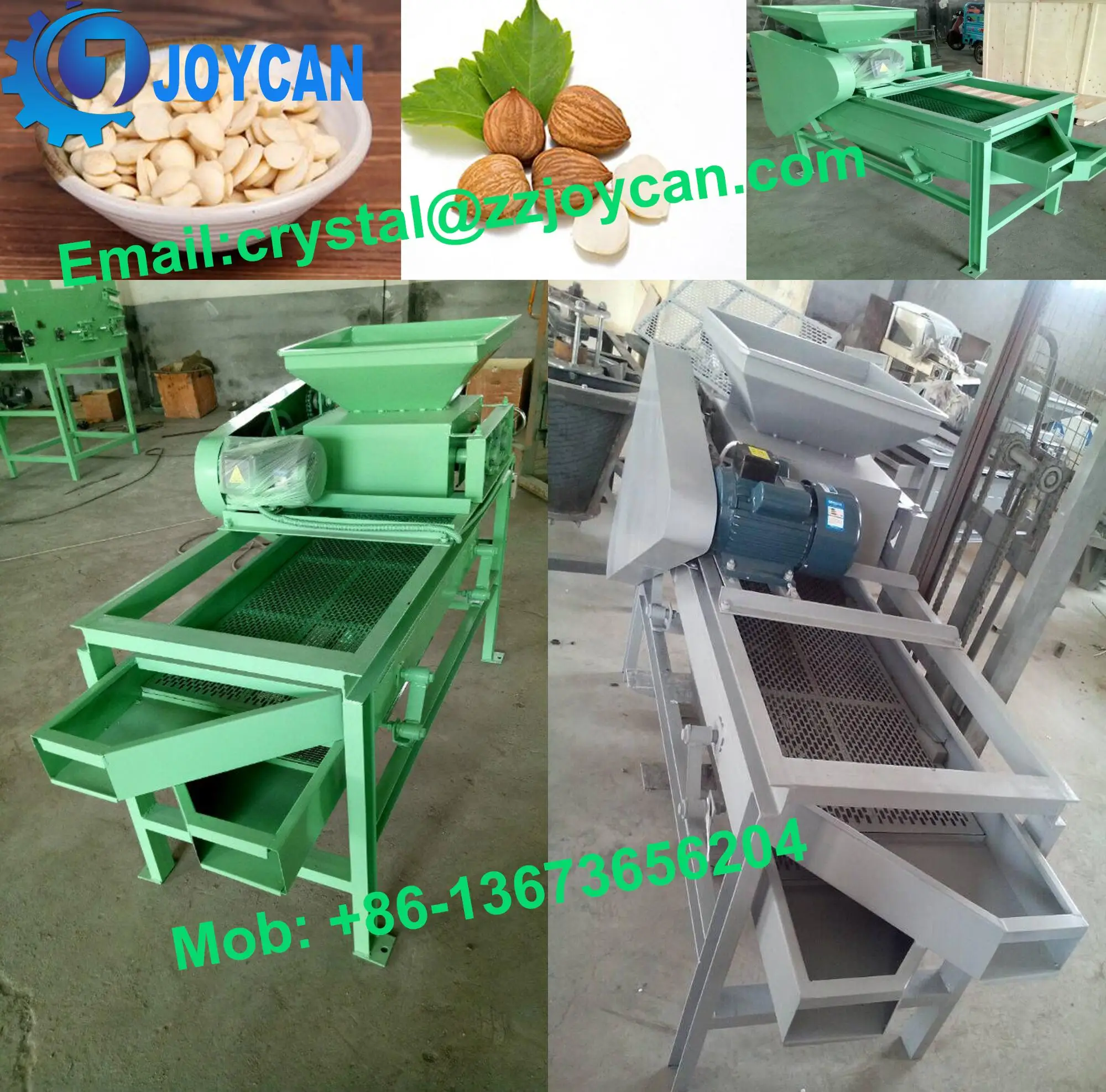 Almond Small Nut Cracking and Shelling Machine - 98% Capacity