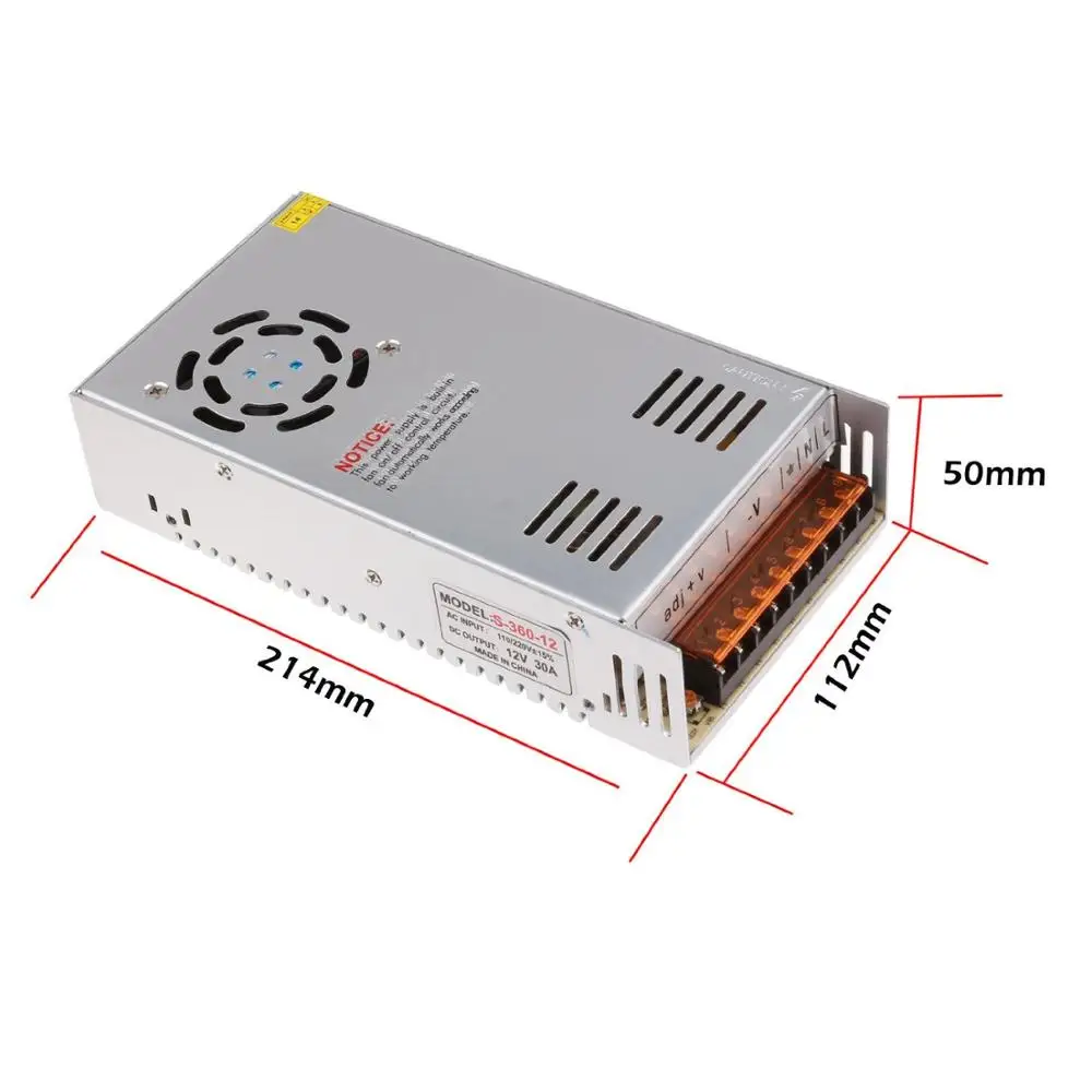 Factory 360w 120v Ac To 12v Dc 30 Amp Fonte Power Supply - Buy Fonte ...