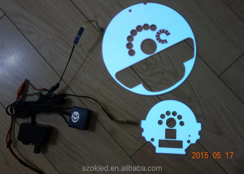 Customize EL Car Gauge Sticker - Sound Activated EL Panel
