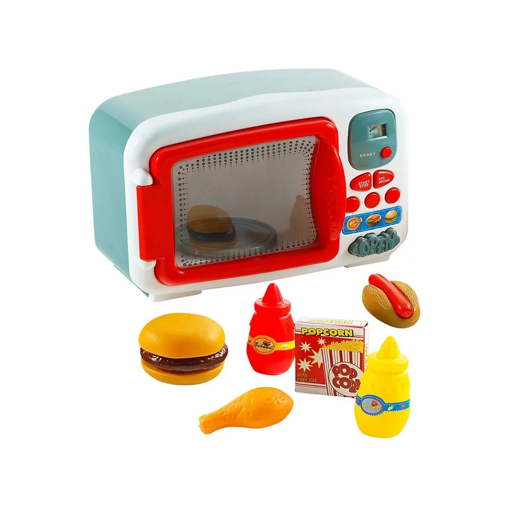 Pretend Play Electronic Toy Microwave For Kids With Food - Buy Toy ...