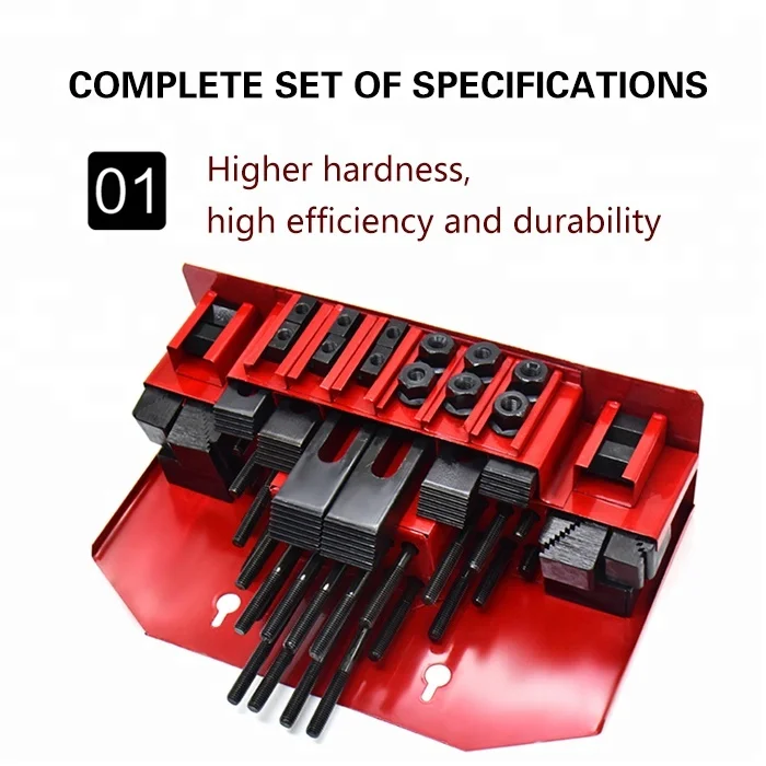 M16 58PCS Deluxe Steel Clamping Kit with T Nut and Flange Nut