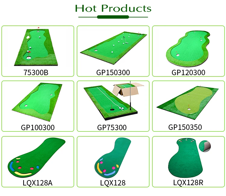Nylon Turf Winter Golf Mat, Golf Simulator Mat, 15mm Rubber Backing 3D ...
