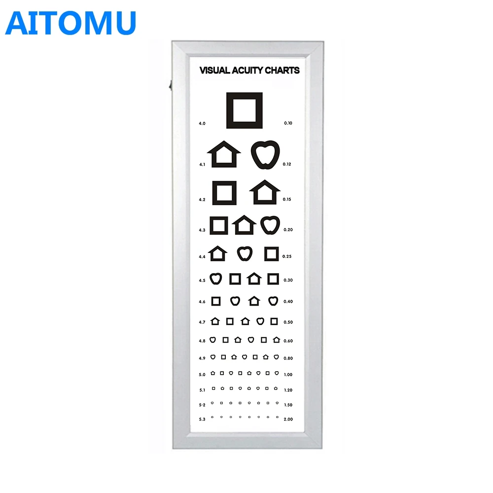 5m Distance Eye Test Visual Chart Light Box - Buy Distance Visual Chart ...