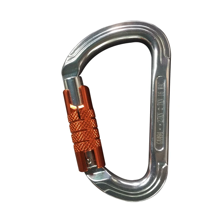 Multifunctional Aluminum Alloy D-shaped Carabiner For Hammocks Aluminum Carabiner D Shape Buckle ...