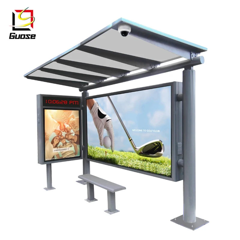Guose Advertising Bus Led Display Screen Shelter Manufacturers Metal ...