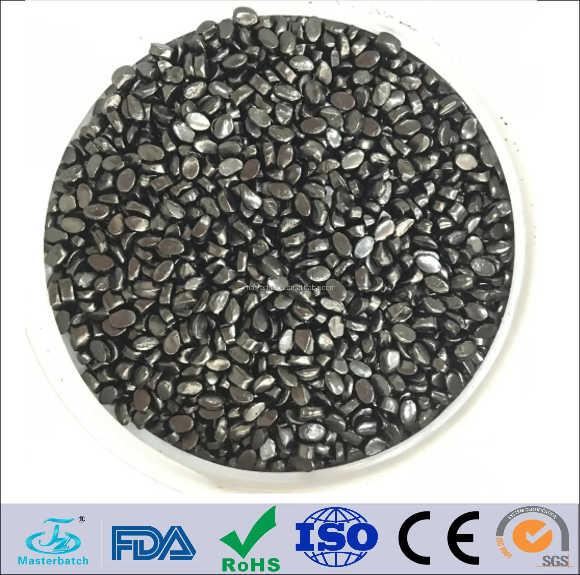 Glossy High Blackness Masterbatch Pe Pp Pc Pvc Pom Pbt Eva Pps Pmma ...