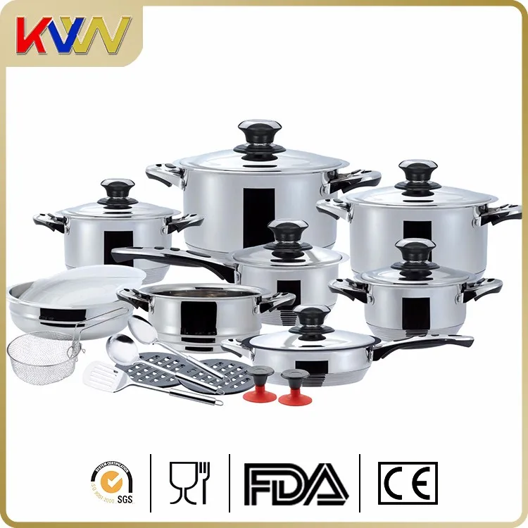 Swiss Inox 19 Piezas - Professional Stainless Steel Cookware Set