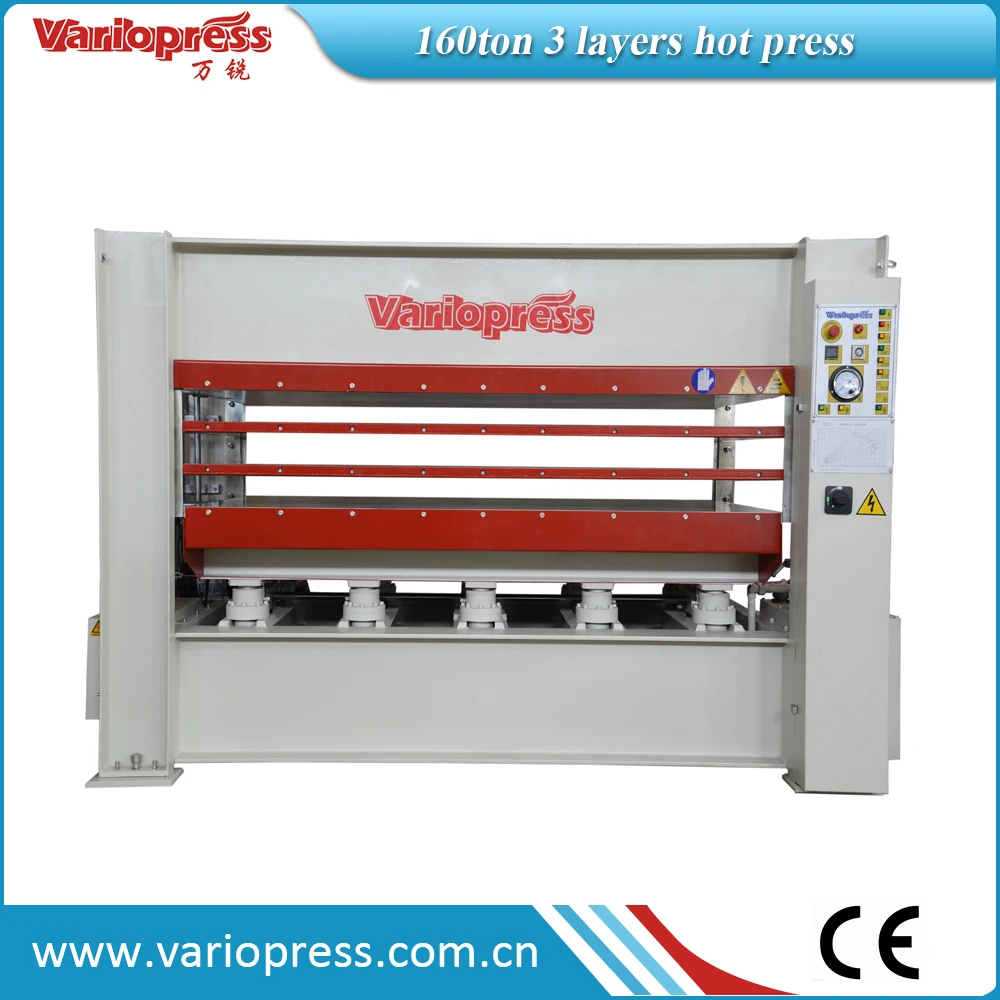 Vario 160T 3-Layer Wood Veneer Laminating Hot Press Machine for ...